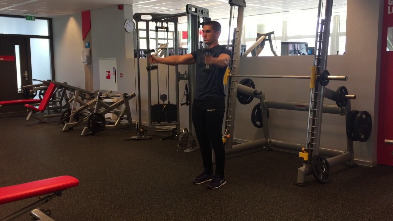 Dumbbell Hammer Side Front Raise - YouTube