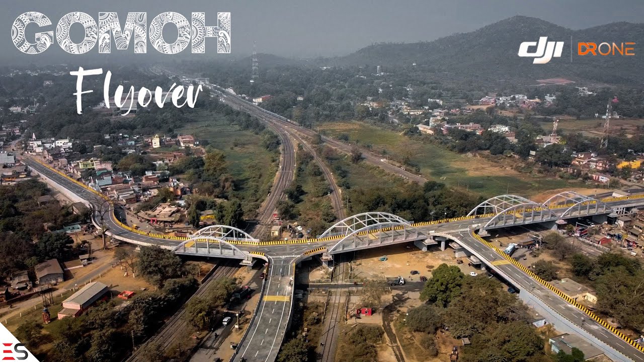 Gomoh Flyover Bridge - Cinematic Video | DRONE Shot | Dhanbad ...
