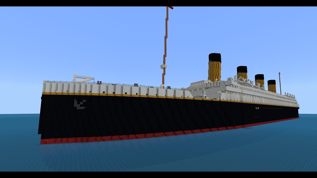 Minecraft Titanic with accurate interior! (Exterior build thanks to ...
