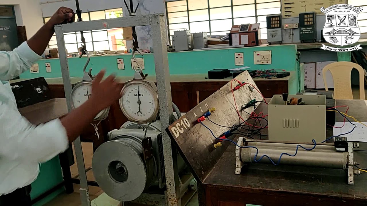 Load Test on DC Shunt Motor - YouTube