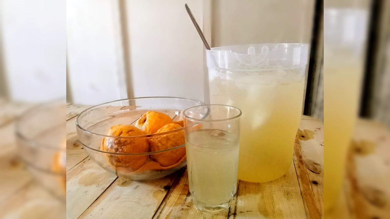 ¡Como preparar una refrescante AGUA DE NARANJA CUCHO O NARANJA AGRIA! 🍊 ...