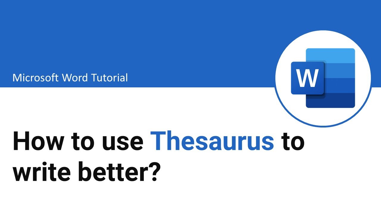 How To Use Thesaurus To Write Better MS Word Tutorial YouTube how-to-use-thesaurus-to-write-better-ms-word-tutorial-youtube