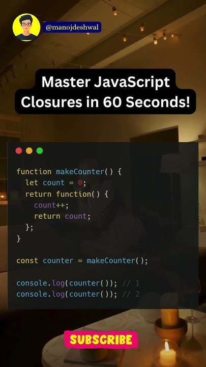 🚀 Master JavaScript Closures in 60 Seconds! 🔐 #JavaScript #Closures #WebDevelopment #Shorts # ...