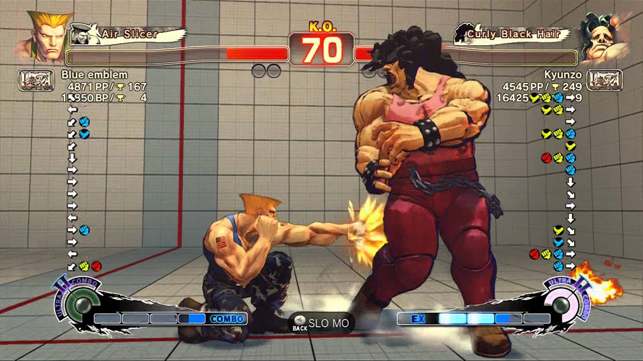 SSFIV~ Guile (Blue Emblem) vs Hugo (Kyunzo) HD - YouTube