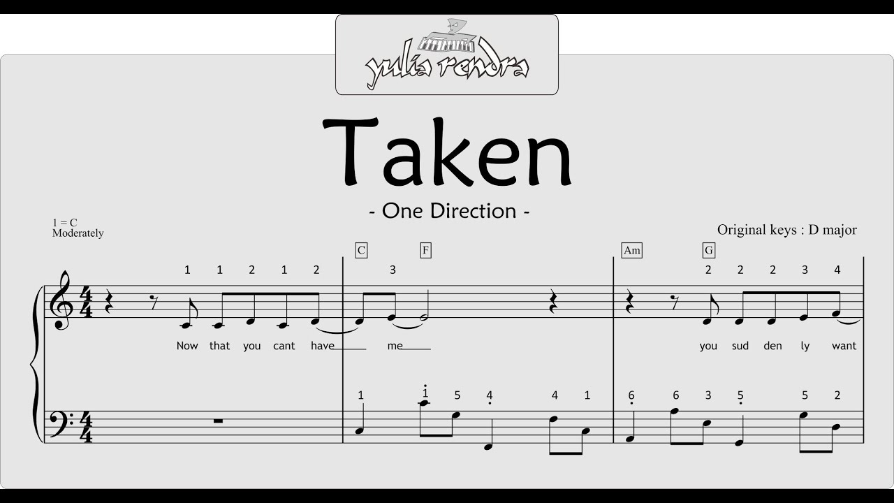 Taken , One Direction - YouTube