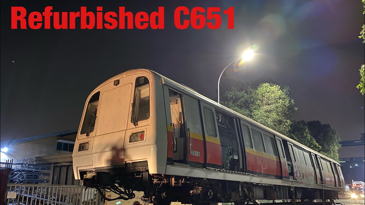 [SMRT] [Goodbye] Refurbished Siemens C651 [217/218] EMU 218 Towing for ...