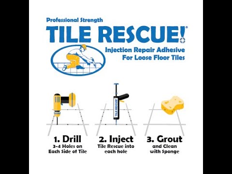 HOW TO RESCUE THOSE LOOSE & HOLLOW TILES! JUST DRILL, INJECT, GROUT ...