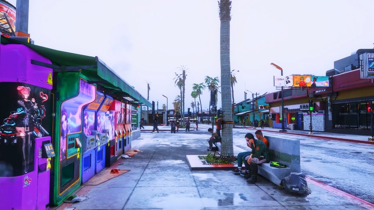 Walking Outside Night City / Cyberpunk 2077 - YouTube