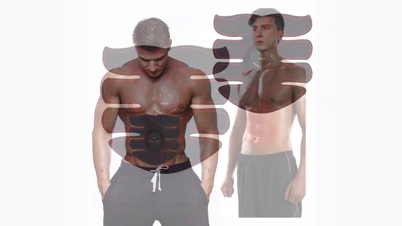 Fat Burner Muscle Stimulator Device Abs Training Massager Body Building ...