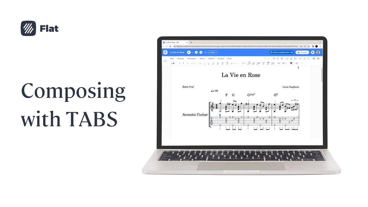 Flat tutorial: How to write TABS - YouTube