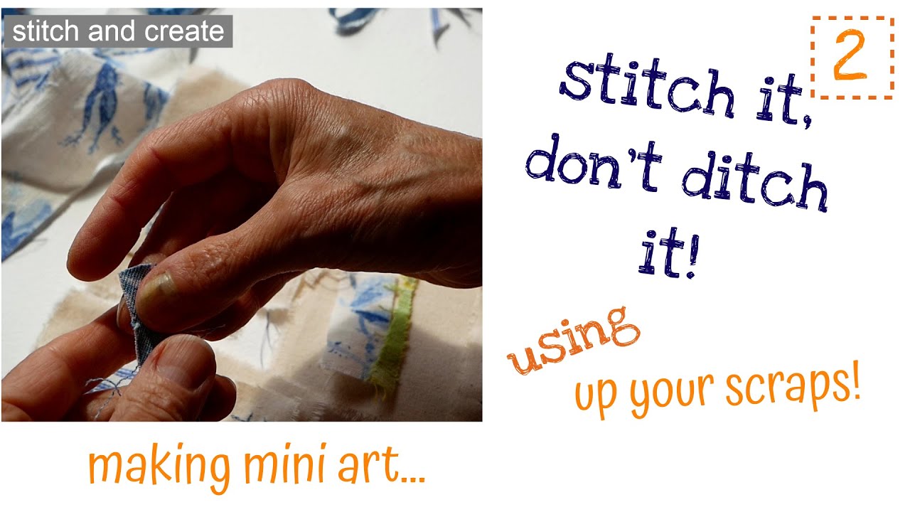 stitch it, don't ditch it part 2... - YouTube