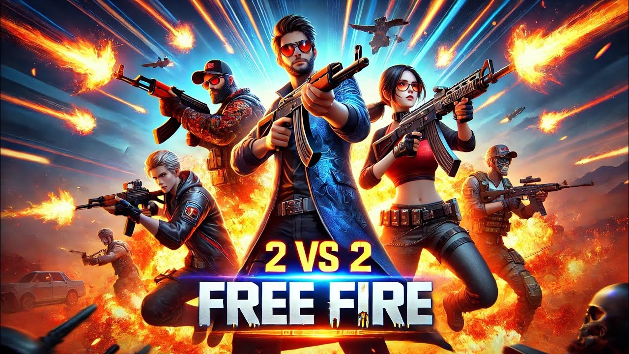 🔥 2 vs 2 Free Fire Battle - Intense Fight & Epic Gameplay! 🔥 - YouTube