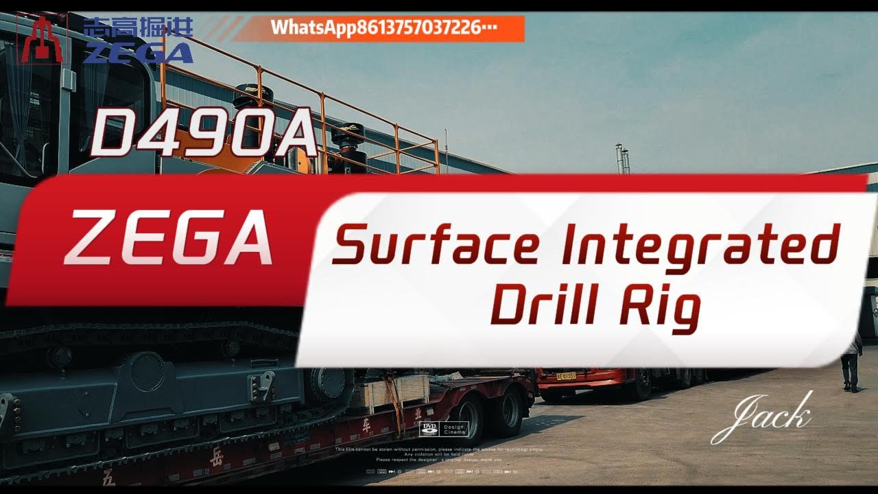 [Real Jobsite Footage] ZEGA D490A DTH Drilling Rig in Mongolia ...