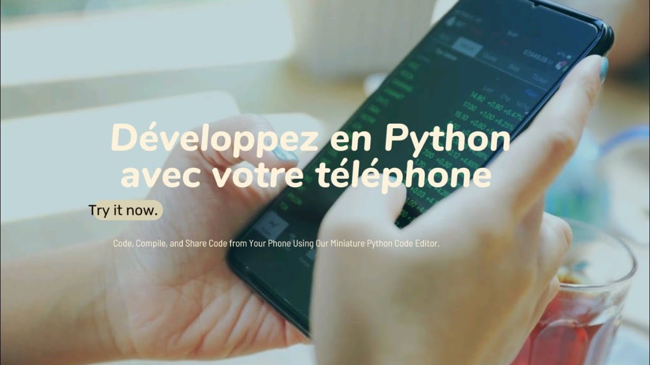 Développez en Python avec votre téléphone - YouTube