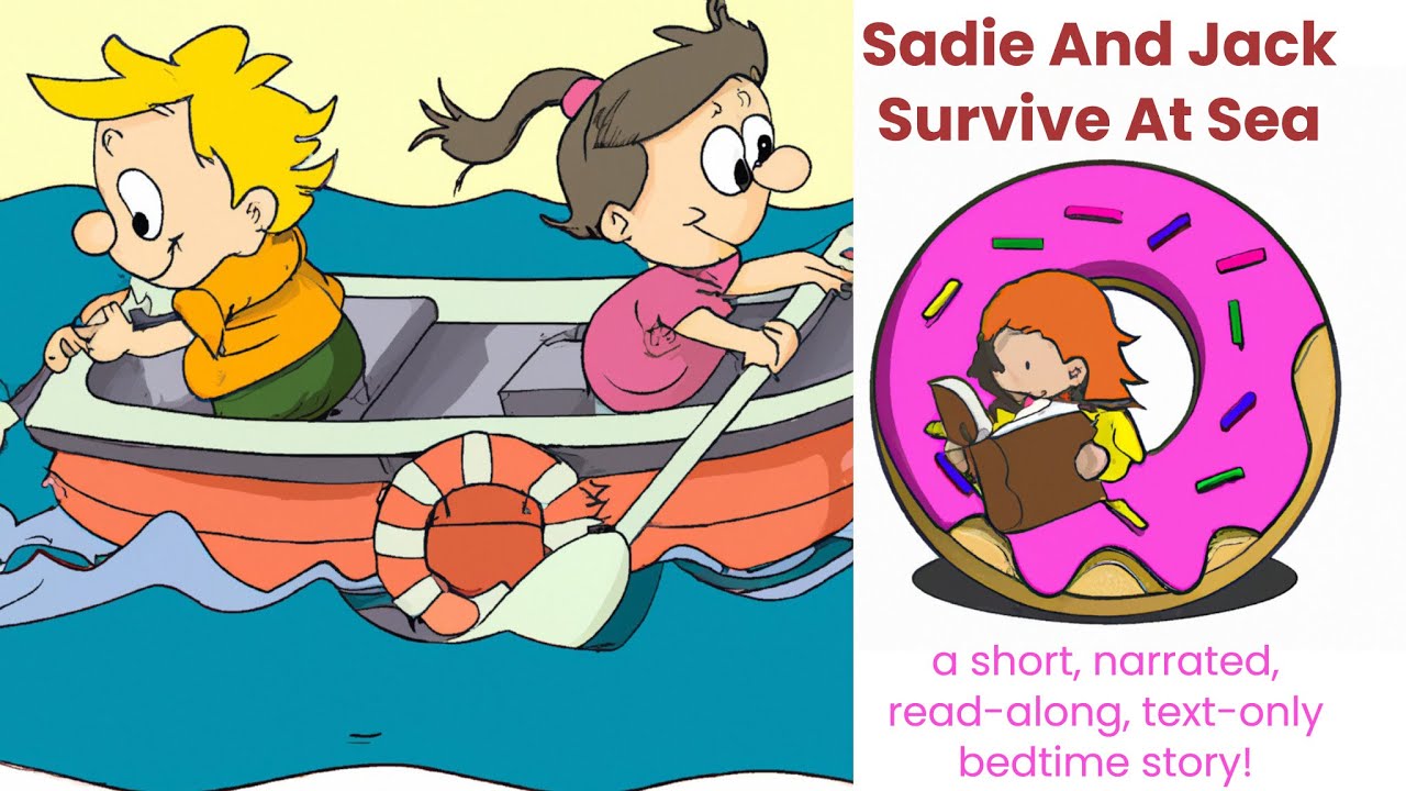 Sadie And Jack Survive At Sea | Kids Bedtime Read Along Stories (text ...