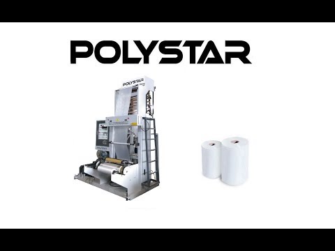 Plastic poly bags making process - YouTube