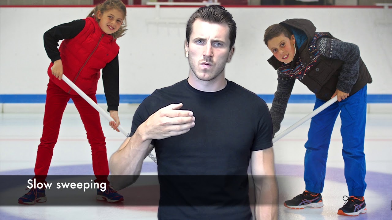 Scottish Curling SWEEPING - YouTube