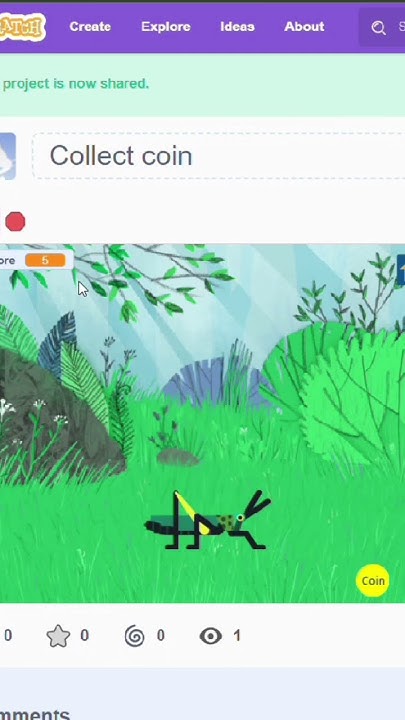 Collect coins project! @CodeCraftersBD-w3v #scratch #codinggames #tutorial #easy #games - YouTube
