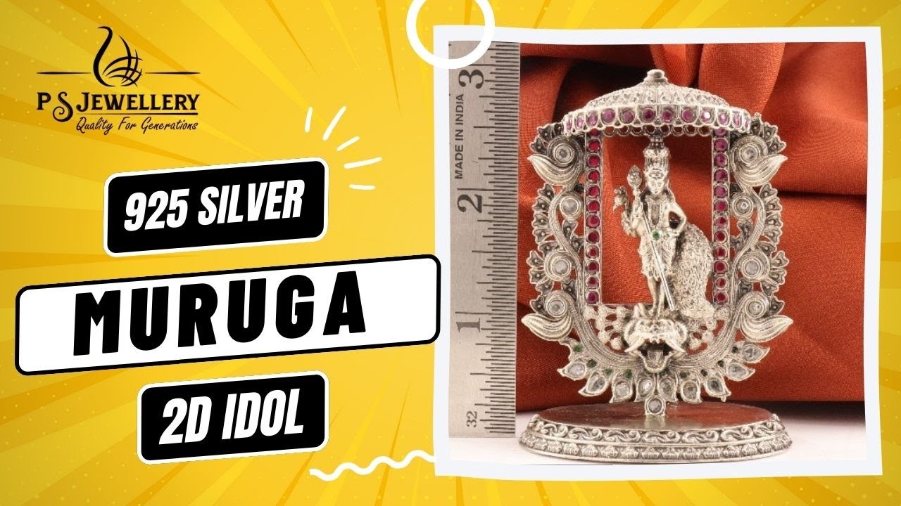 925 Silver 2D Muruga Articles Idols AI-801 - YouTube