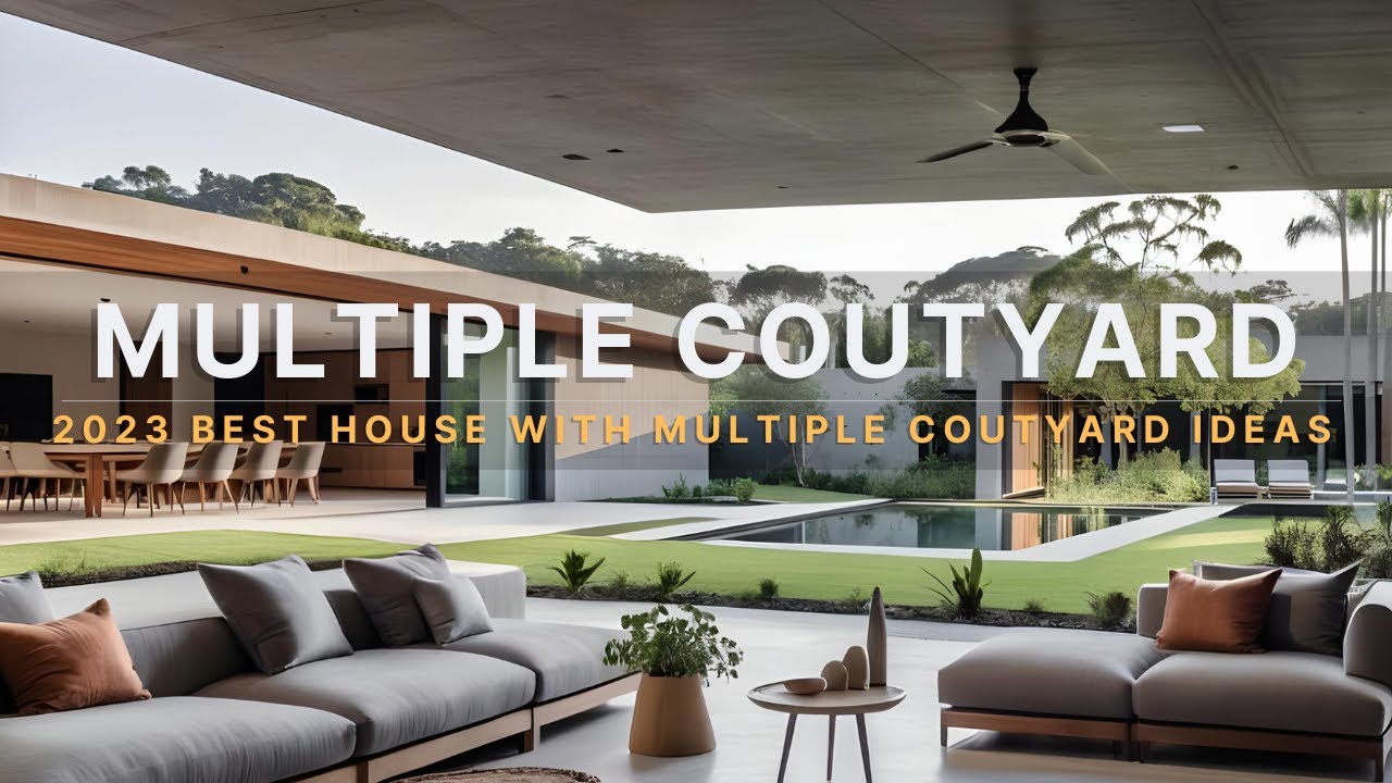 House with Multiple Courtyards in Fantastic Modern Contemporary ...