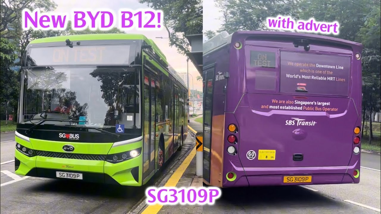 SBST | SG3109P On Test - BYD BC12A04 (B12) - YouTube