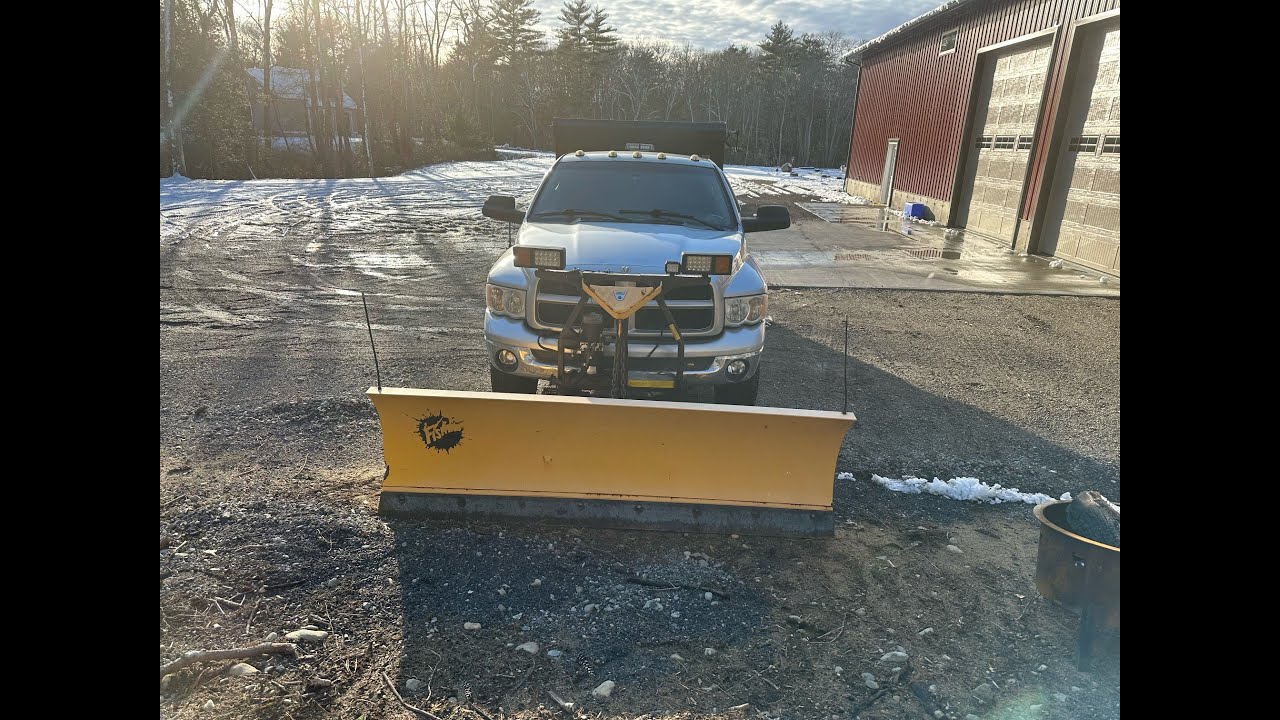 snow plowing a driveway - YouTube