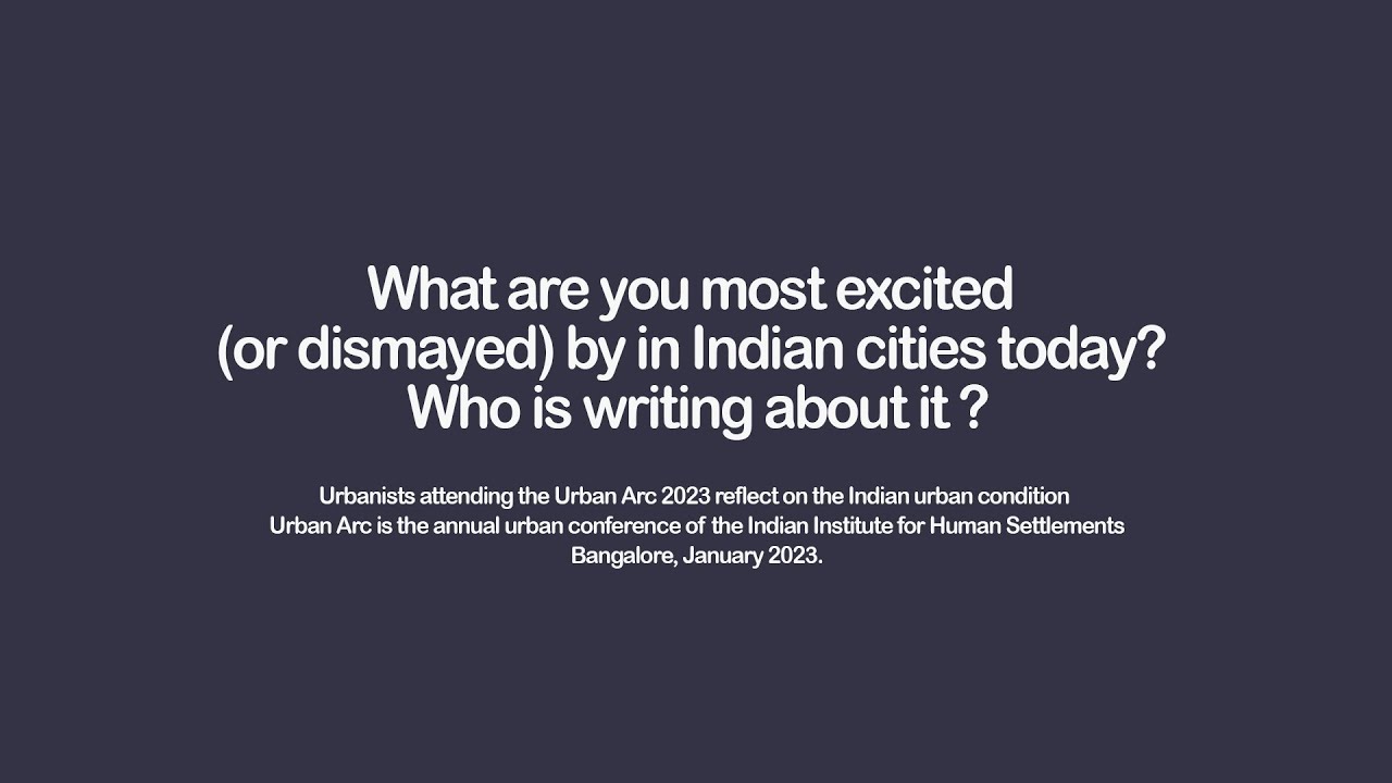Urban ARC 2023 - Aromar Revi on Indian cities today - YouTube