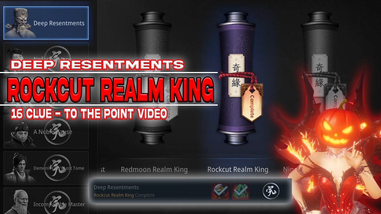 ROCKCUT REALM KING mystery | Deep Resentments | MIR4 Indonesia - YouTube