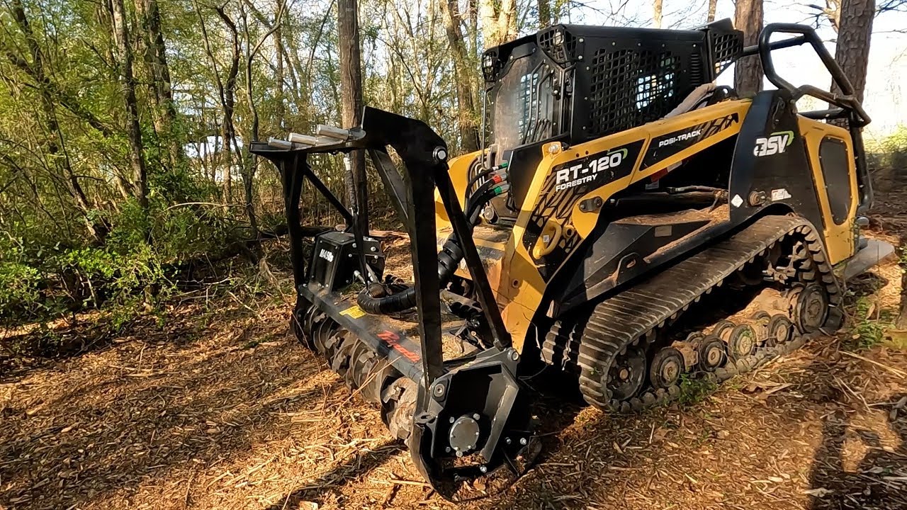 First Time Forestry Mulching with the Prinoth 450s - YouTube