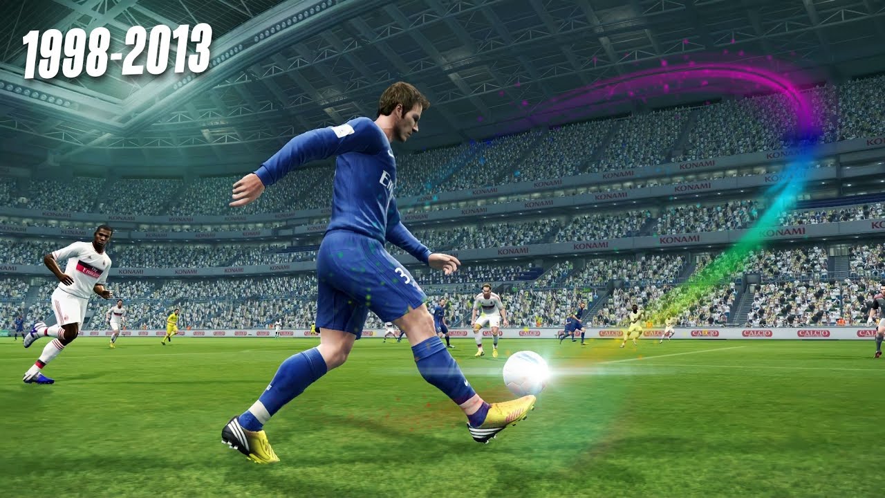 TOP CROSSING DAVID BECKHAM | PES FROM 1998 TO 2013 - YouTube