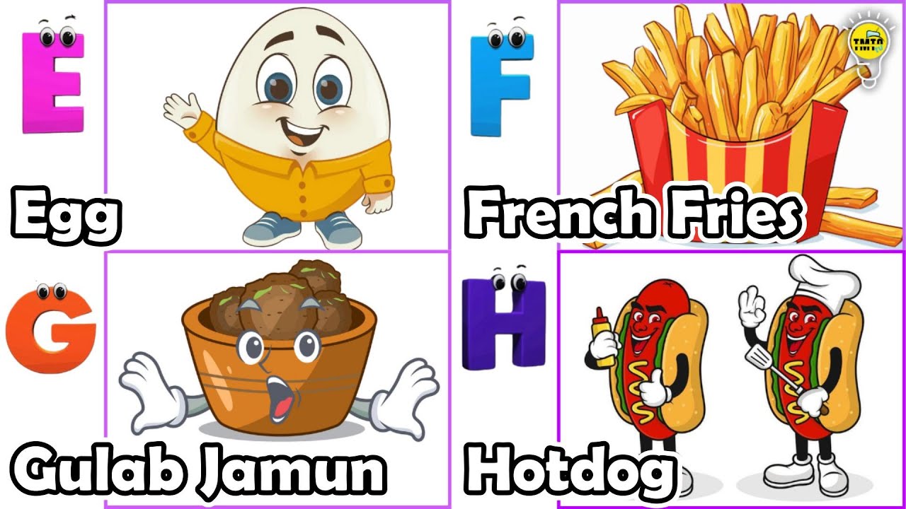 Food ABC Song | Food Alphabet Song | Phonics song a to z | Learn ABC ...