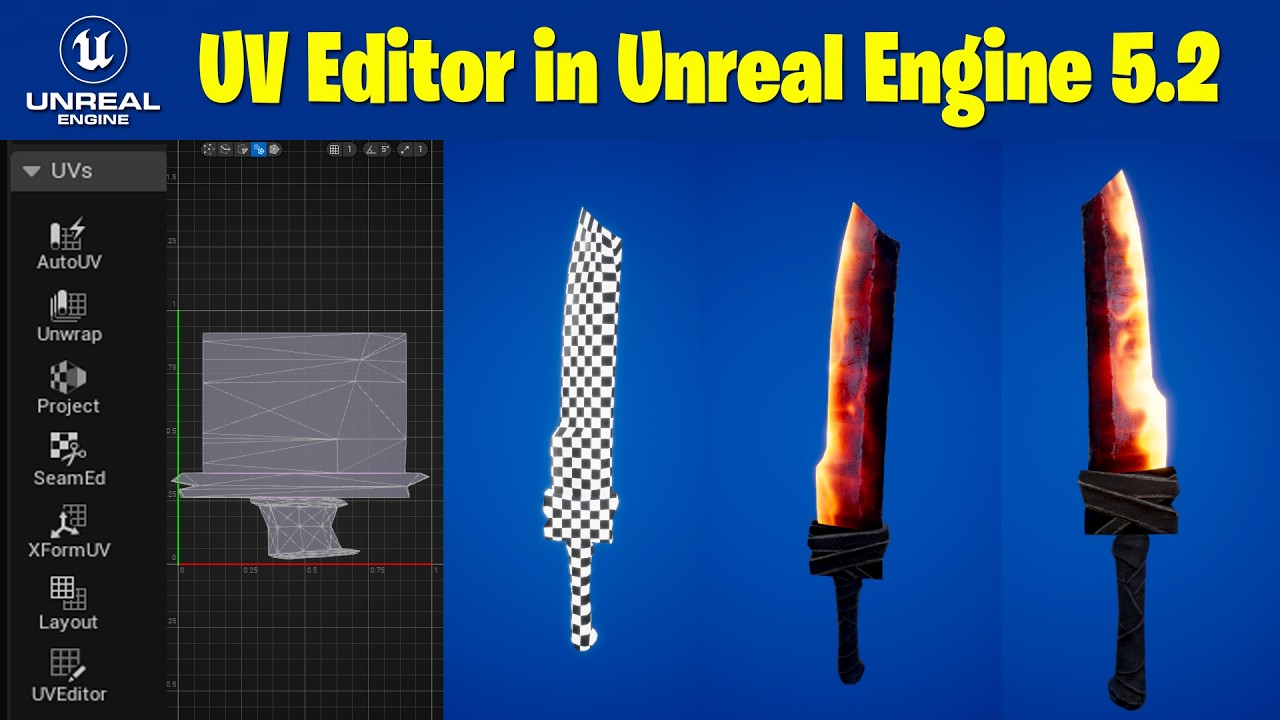 UV Editor in Unreal Engine 5.2 - Showcase and Overview - YouTube