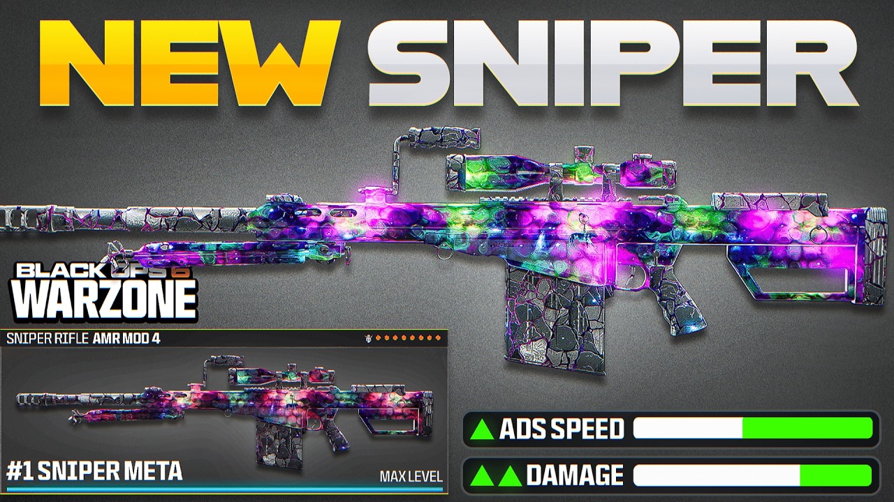 *NEW* ONE SHOT AMR MOD 4 is BEST SNIPER in WARZONE BO6! (Best Loadout ...