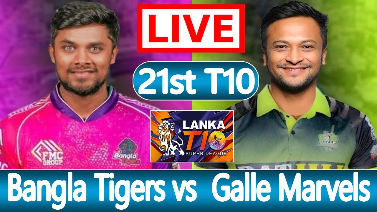 Lanka t10 league 2024 | Galle vs Bangla Tigers 21st Match - YouTube