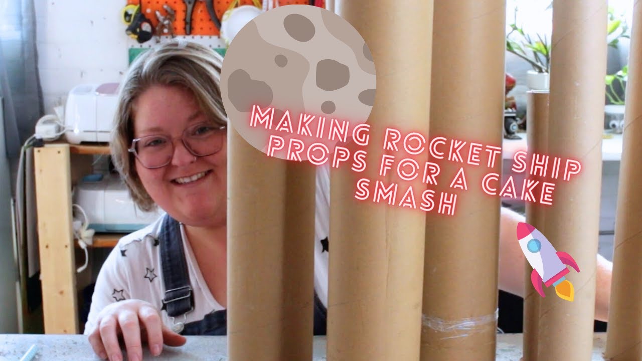 I made some simple rocket ship props to go in the background of a ...