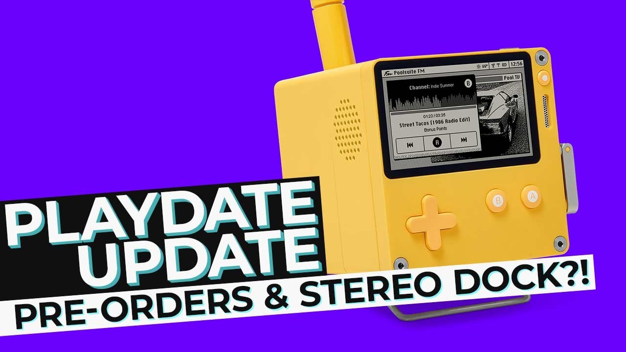 Playdate Handheld Update - Pre-Order News & Stereo Dock - YouTube