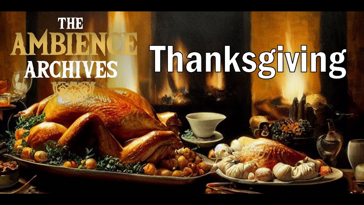 Thanksgiving Ambience | Crackling Fireplace | Relaxing - YouTube