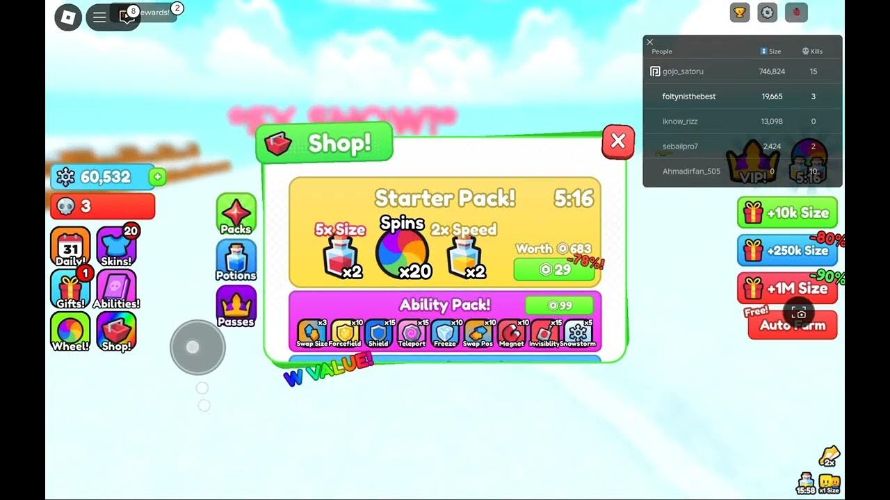 Me playing snowball eating simulator hope you like it - YouTube