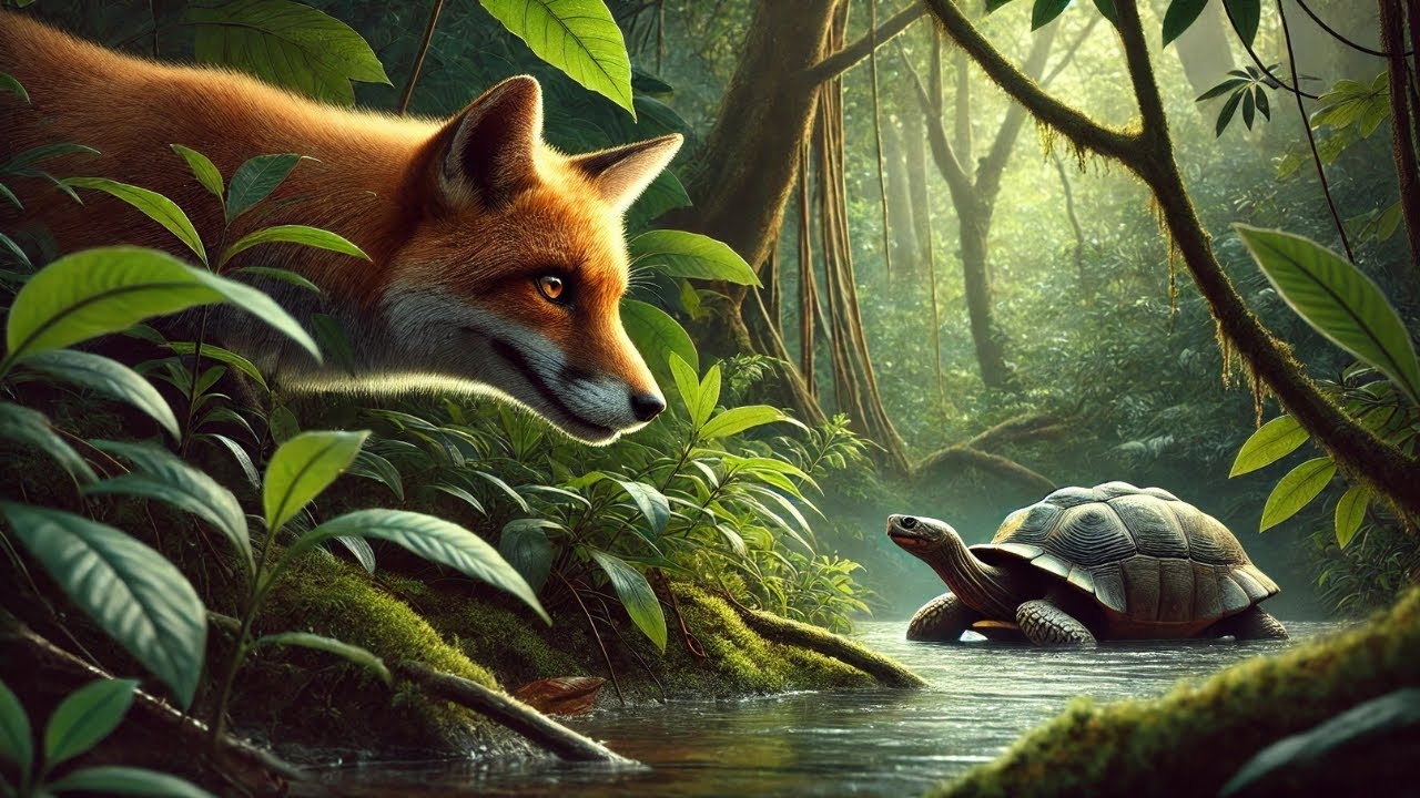 "The Turtle and the Clever Fox | A Moral Story" - YouTube