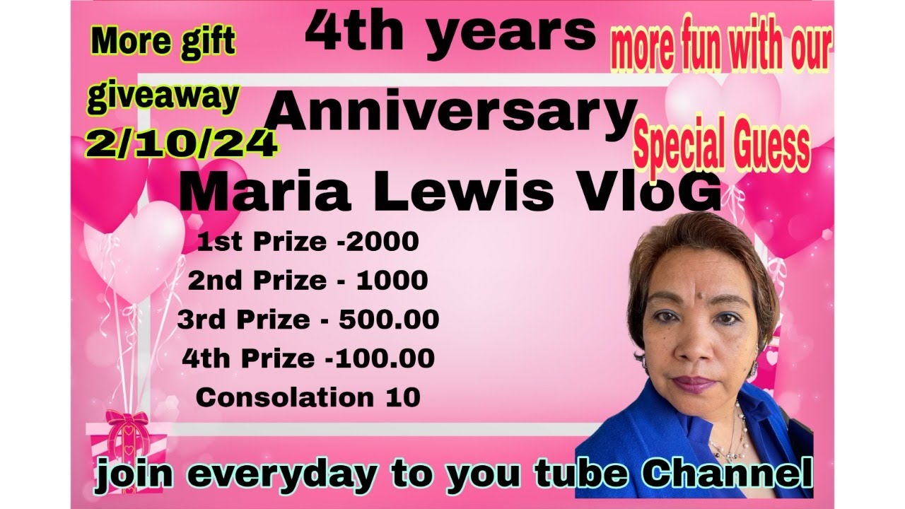 4TH YEARS ANNIVERSARY MARIA LEWIS VLOG - YouTube
