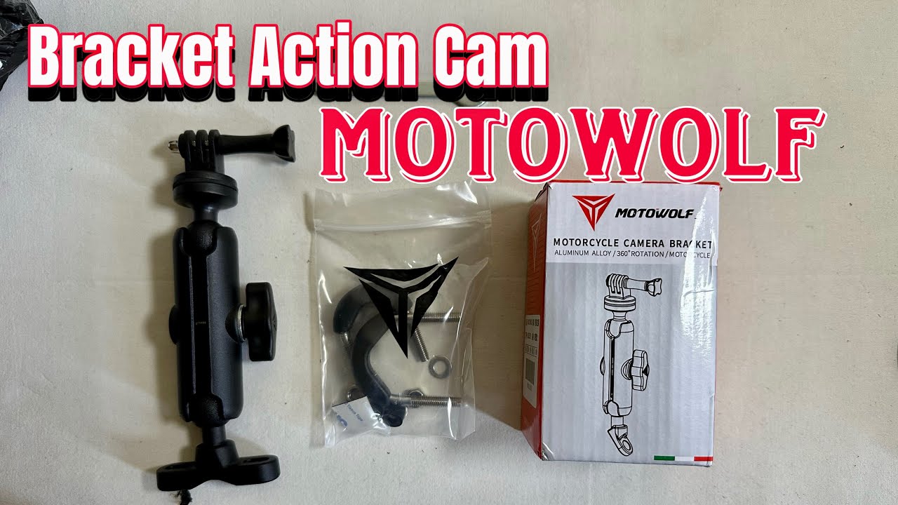 Bracket Action Cam Motowolf - YouTube