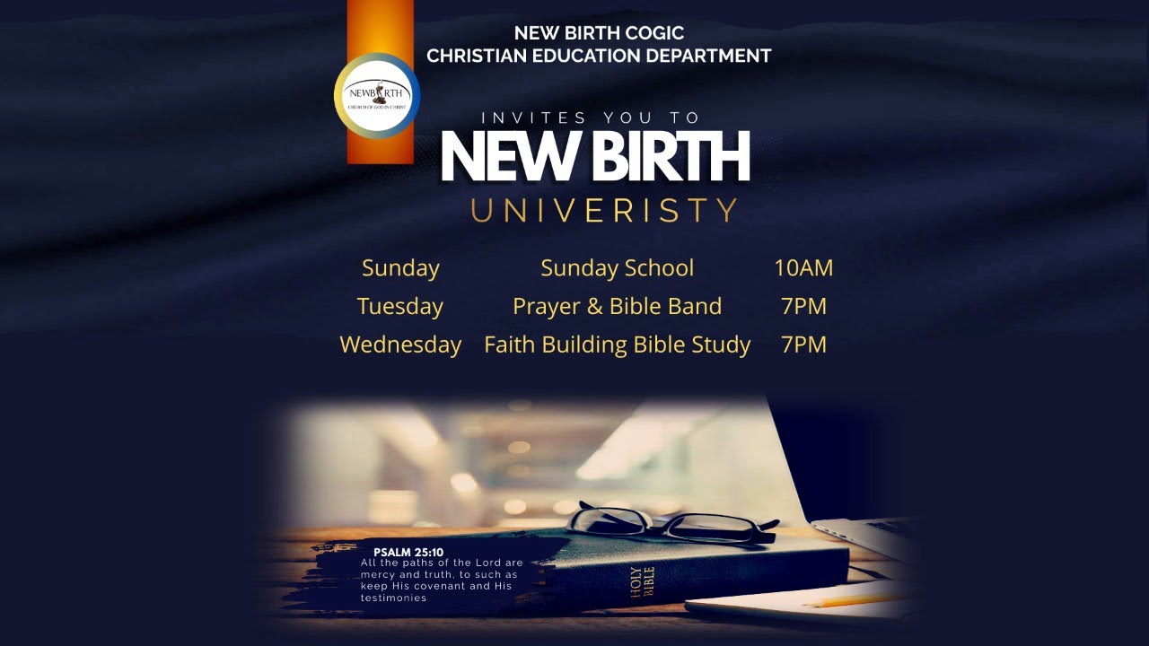 New Birth University - Sunday School - YouTube