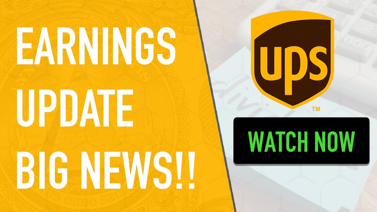 UPS STOCK ANALYSIS | EARNINGS UPDATE | 4.5% DIVIDEND YIELD - YouTube