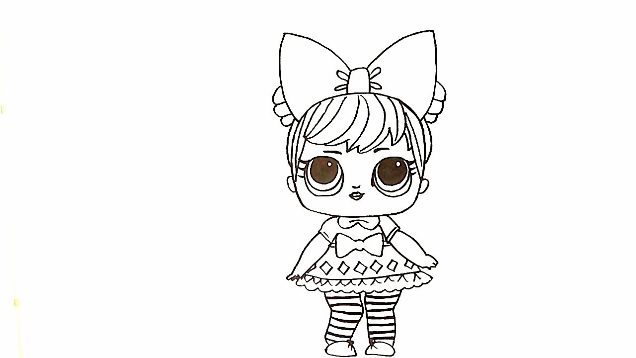 LOL Surprise Doll Drawing * Drawings for Little Kids - YouTube