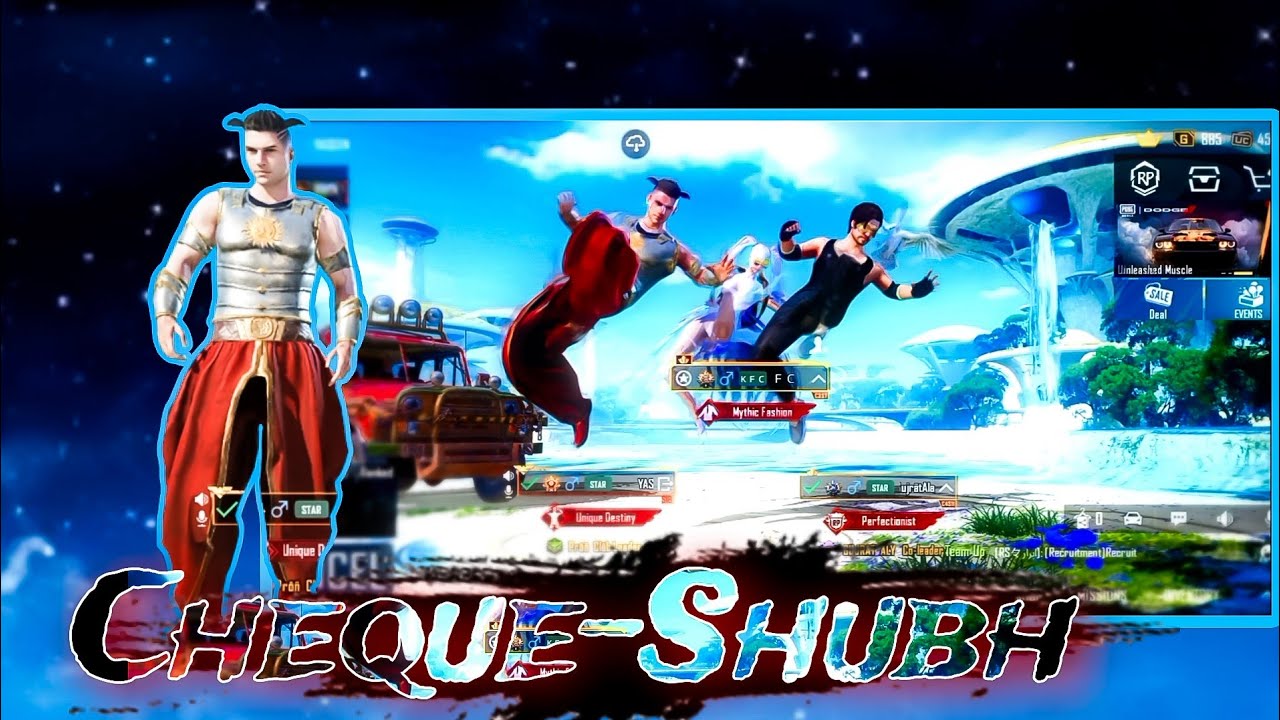 Cheque-Shubh 🥵 Pubg God Level Lobby video Editz - Yaseen Playz 🥰 - YouTube