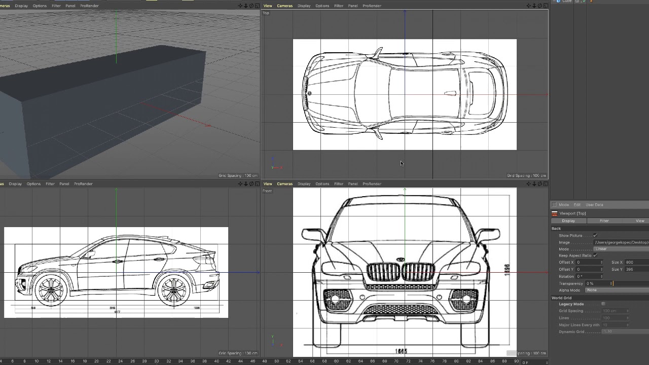 cinema 4d use blueprints - YouTube