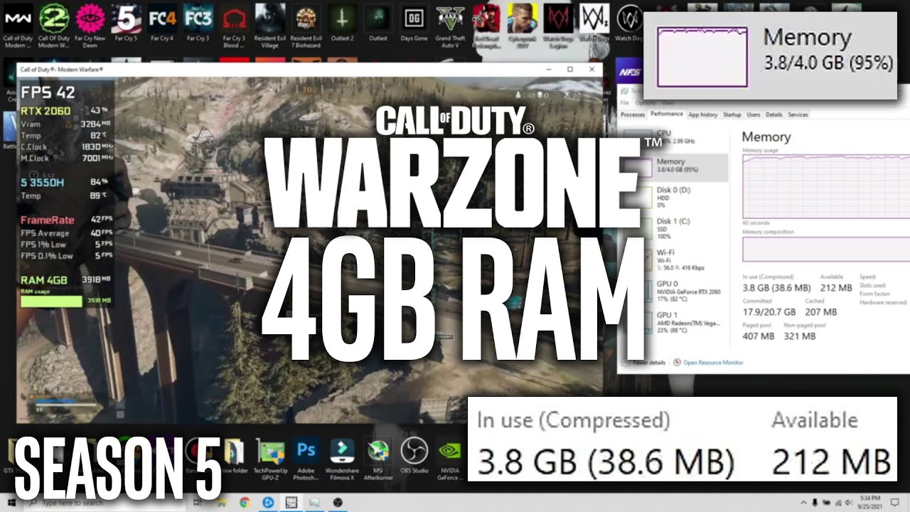 Call of Duty: Warzone on 4GB RAM - YouTube