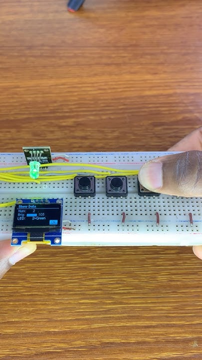 Cool Circuit With Arduino Using Oled Display And Rgb Led Shorts Youtube