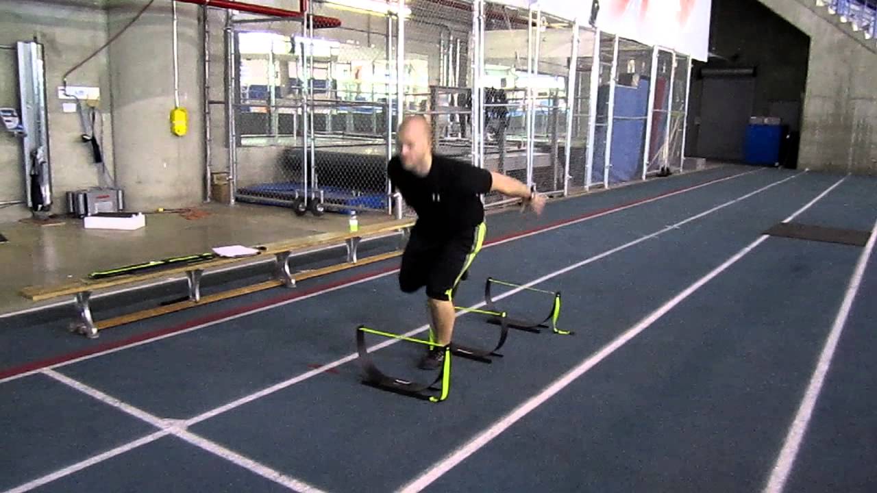 Single leg countermovement forward jump - YouTube