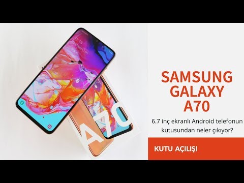 Samsung Galaxy A70 Kutusundan Çıkıyor